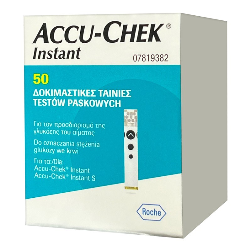 Accu-Chek Instant Teststreifen, 50 Stück – Präzise Blutzuckermessung ...
